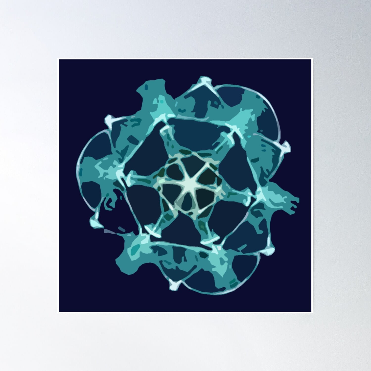 The Cymatics T 7 Poster Wall Art, Modern Wall Decor, 16x16 UNFRAMED - Walmart.com