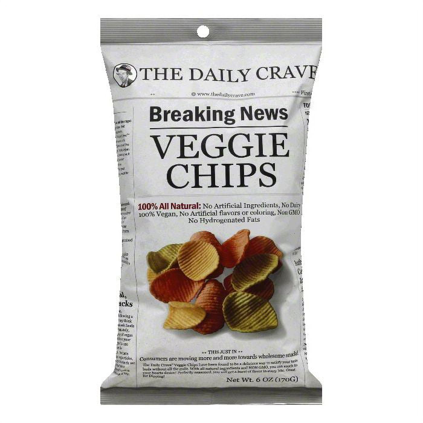 The Daily Crave Veggie Chip, 6 OZ (Pack of 8) - Walmart.com