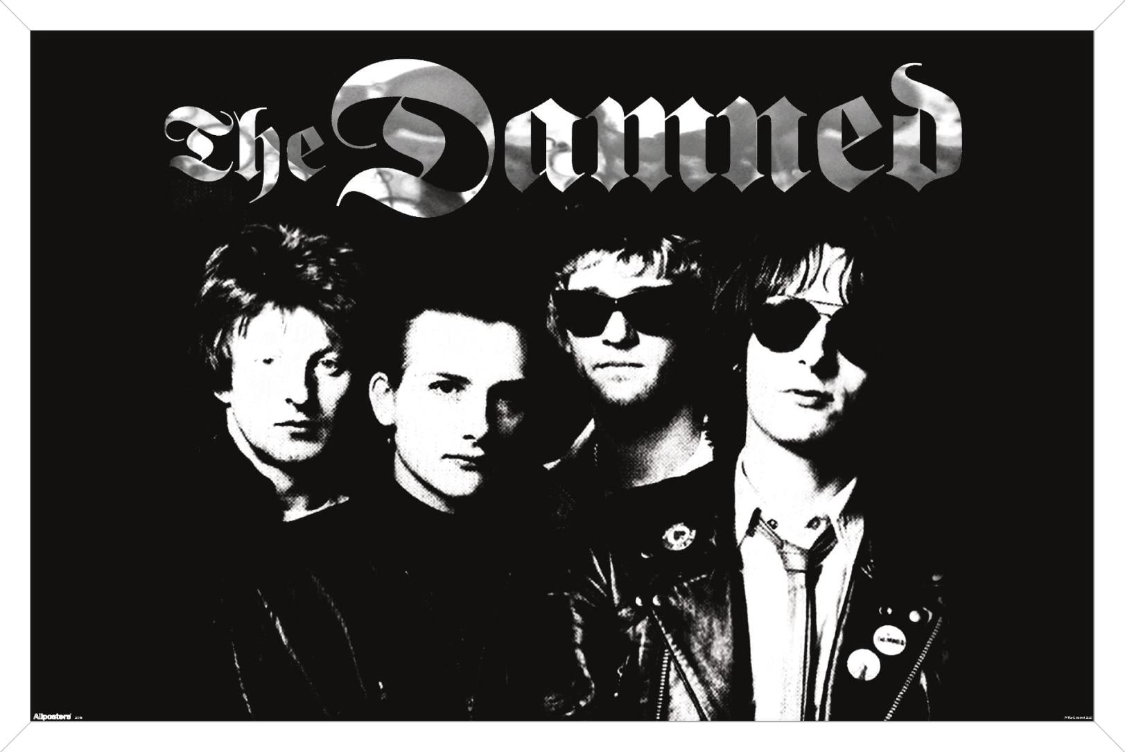The Damned - Black & White Wall Poster, 14.725" x 22.375" Framed ...