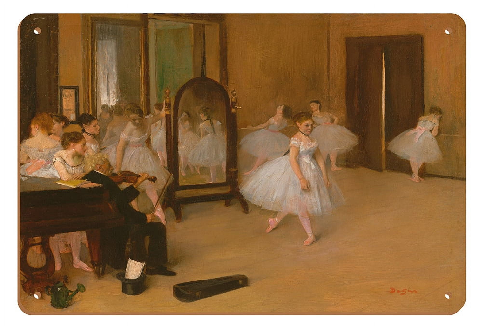 The Dancing Class - From an Original Color Painting by Edgar Degas c ...