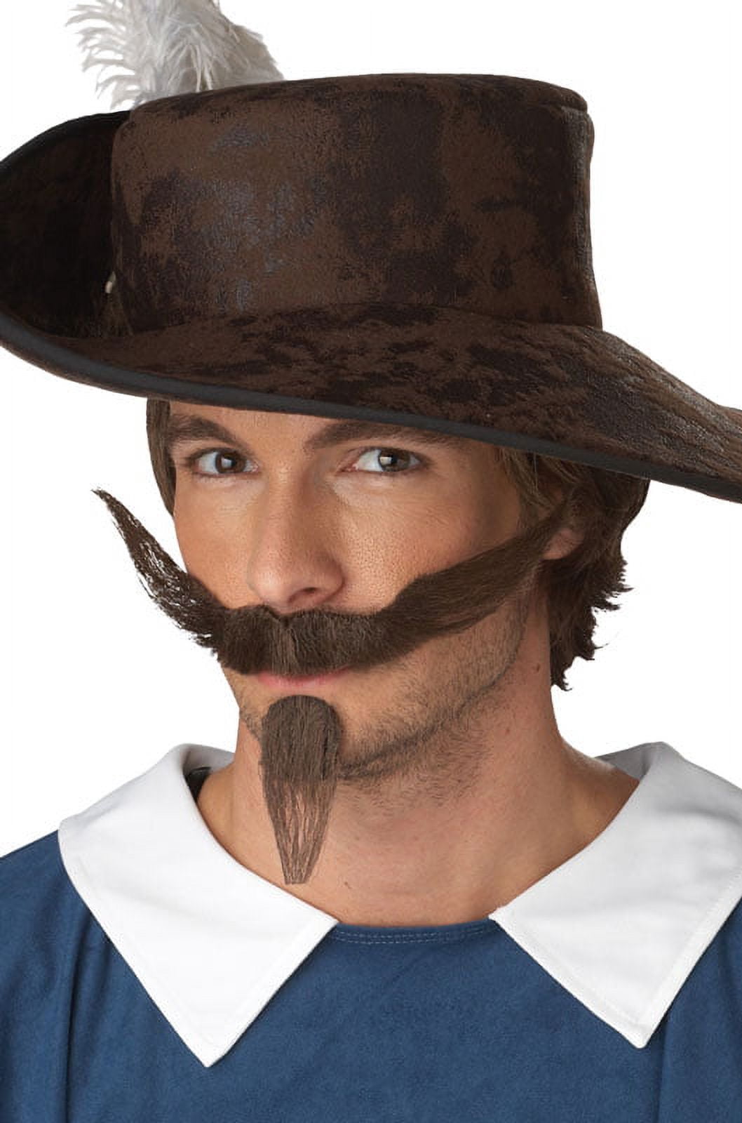 The Dandy Moustache - Dark Brown - Walmart.com