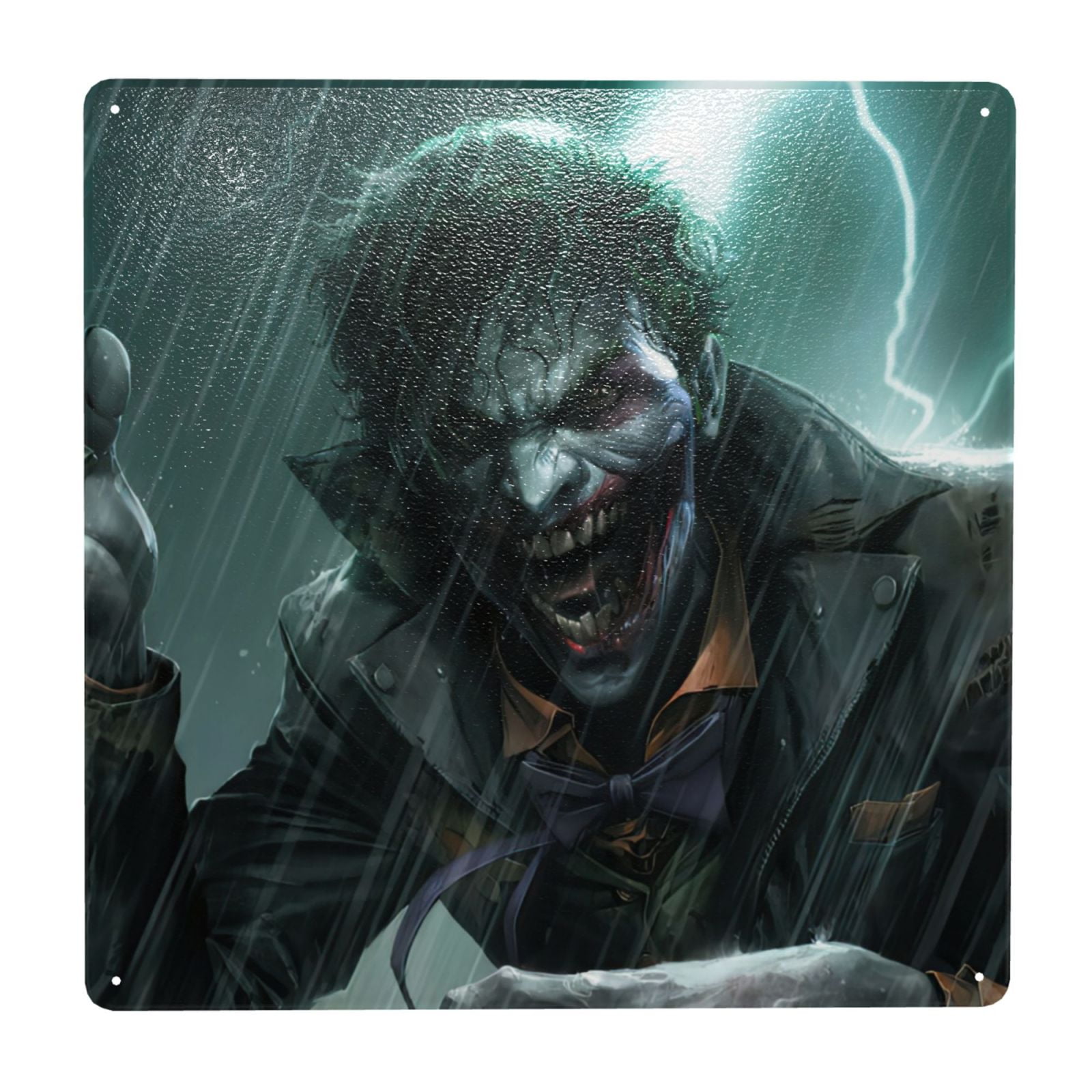 The Dark Knight Pintura Impresa En Estaño, Decoración De Pared Para El Hogar (12x 12in ...