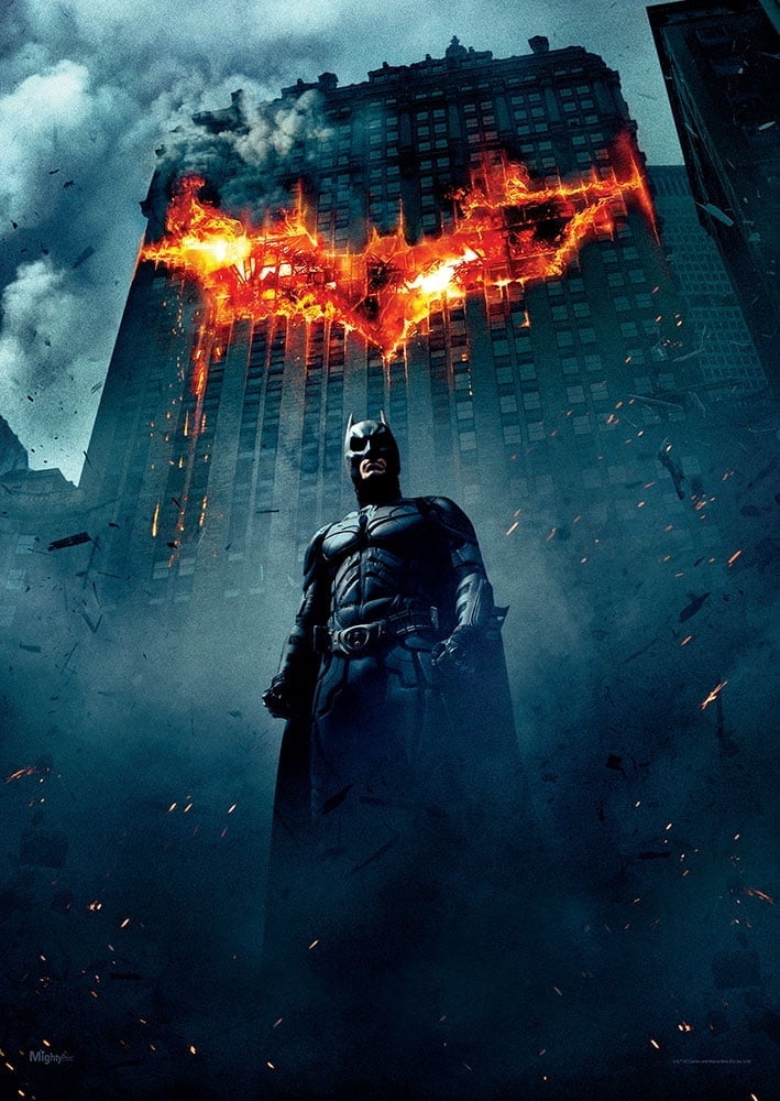 The Dark Knight Trilogy (Burning Bat) MightyPrint™ MP17240410 - Walmart.com