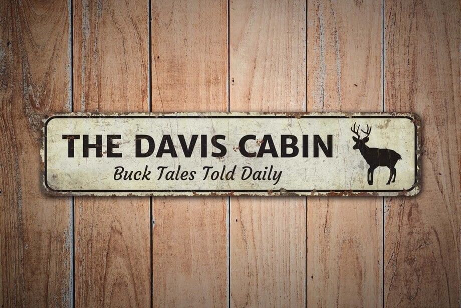 The Davis Cabin The Davis Cabin Sign The Davis Cabin Decor Vintage ...