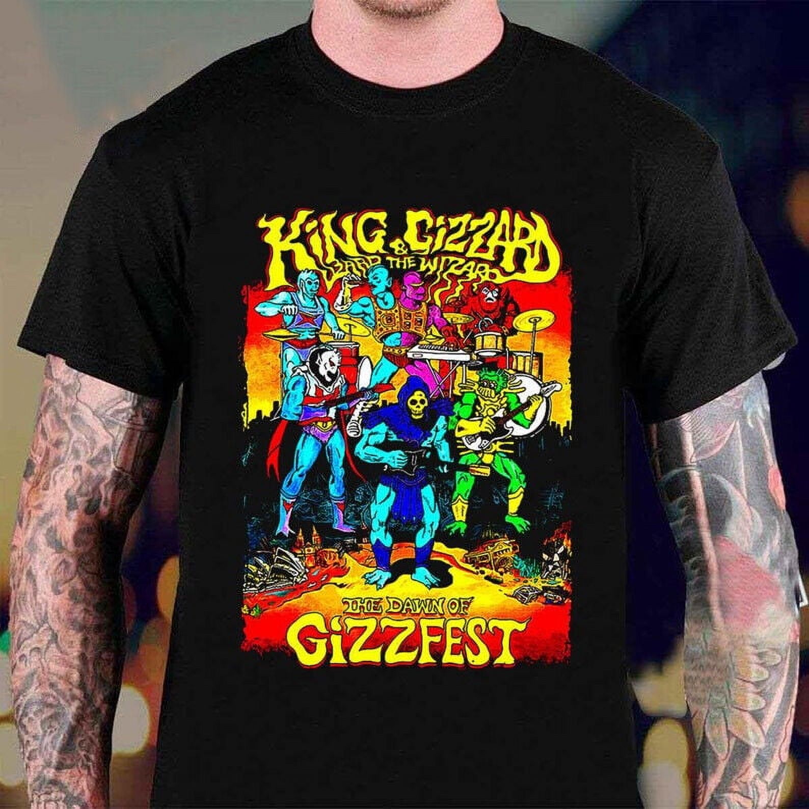 The Dawn Of Gizzfest King Gizzard And Lizard Wizard Black T-shirt ...