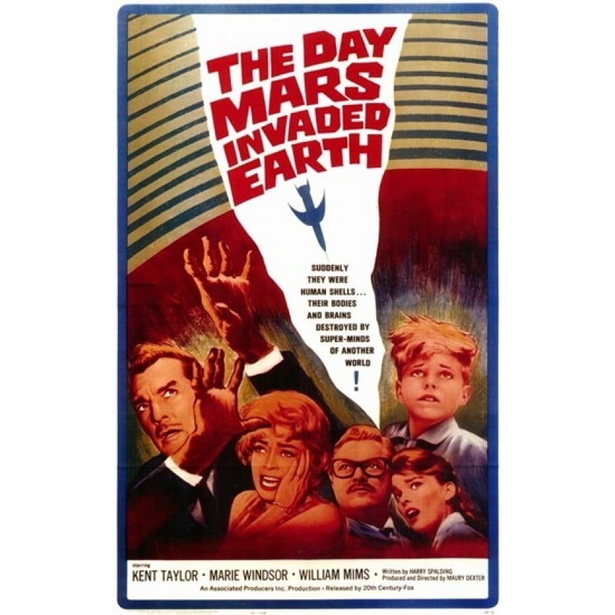 The Day Mars Invaded Earth Movie Poster (11 x 17) - Walmart.com