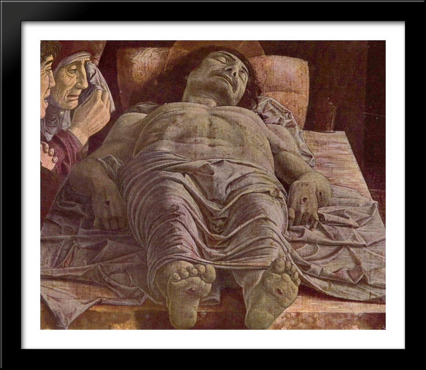 The Dead Christ (Lamentation of Christ) 32x28 Large Black Wood Framed ...