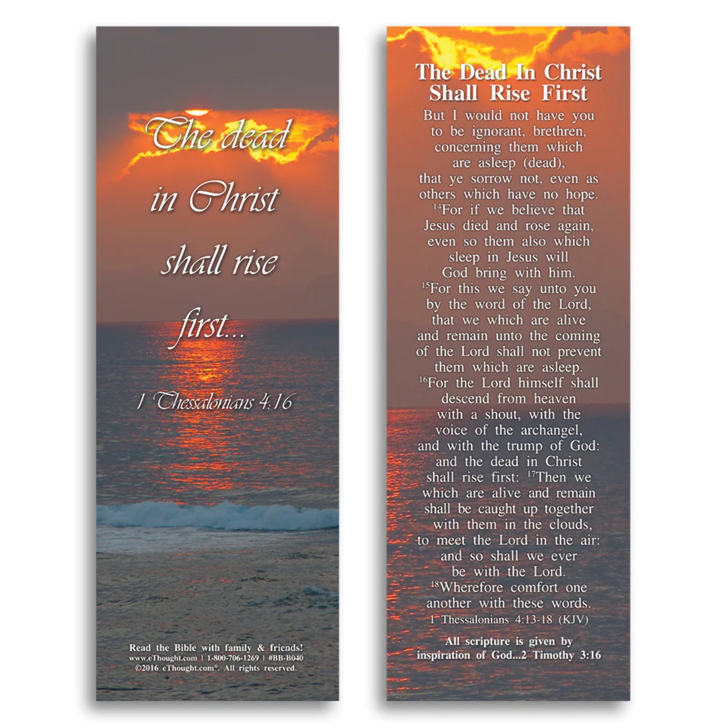 The Dead in Christ Shall Rise First - Bible Cards - Pack of 25 ...
