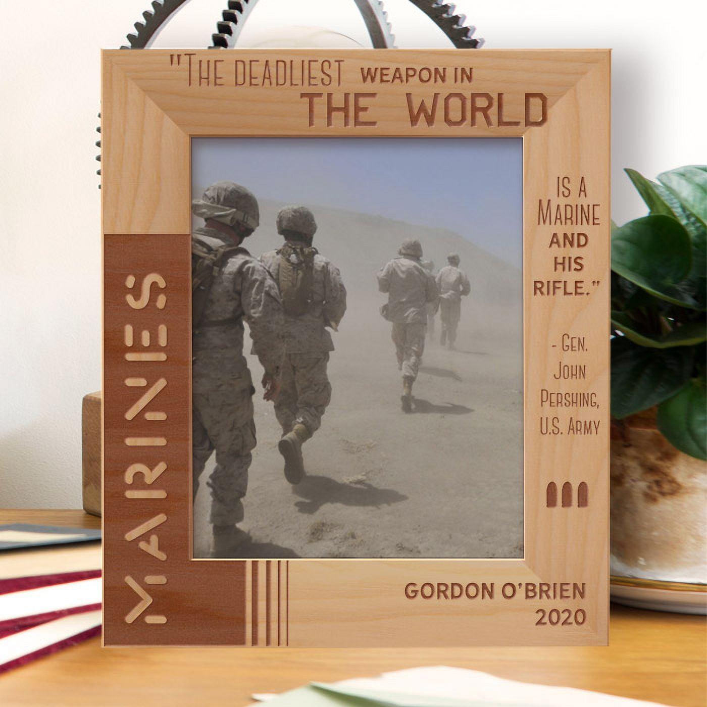 The Deadliest Weapon In The World Personalized Wooden Frame 8" x 10 ...