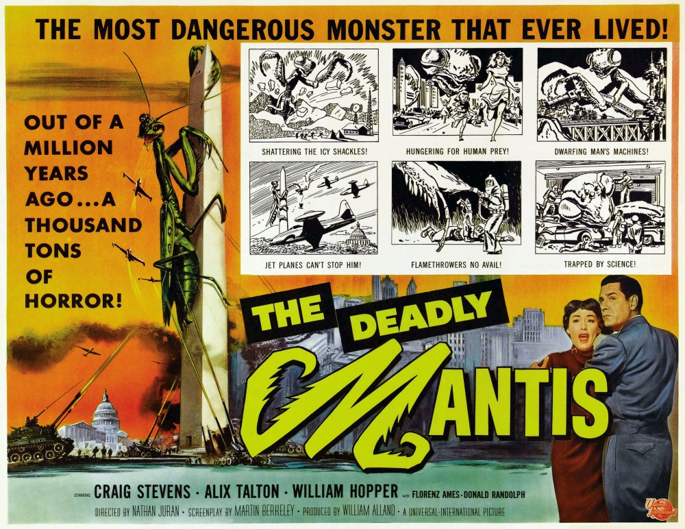 The Deadly Mantis Bottom Right From Left: Alix Talton Craig Stevens ...