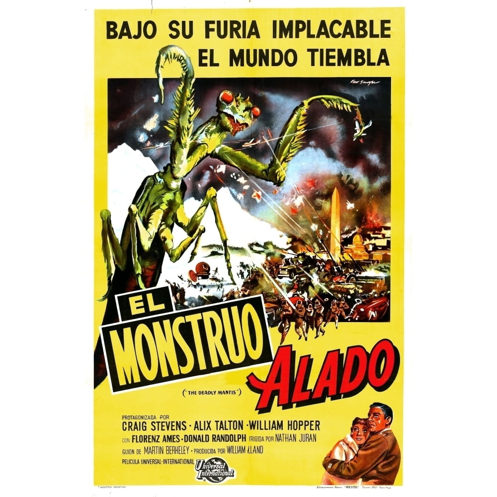 The Deadly Mantis Movie Poster Masterprint (11 x 17) - Walmart.com