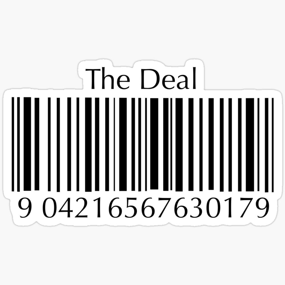The Deal Barcode Sticker Phone Decal Water Bottle Stickers Car Decals ...
