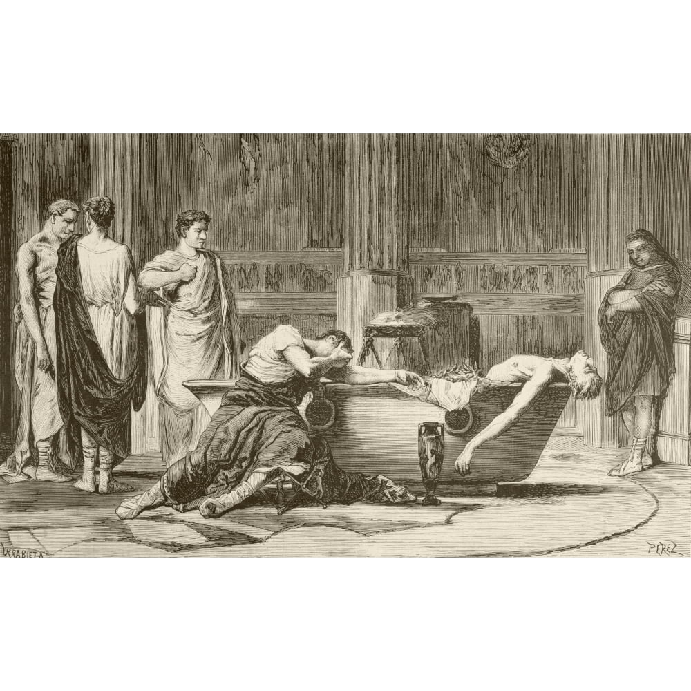 The Death Of Roman Philosopher Seneca. Lucius Annaeus Seneca 4 Bc To 65 ...