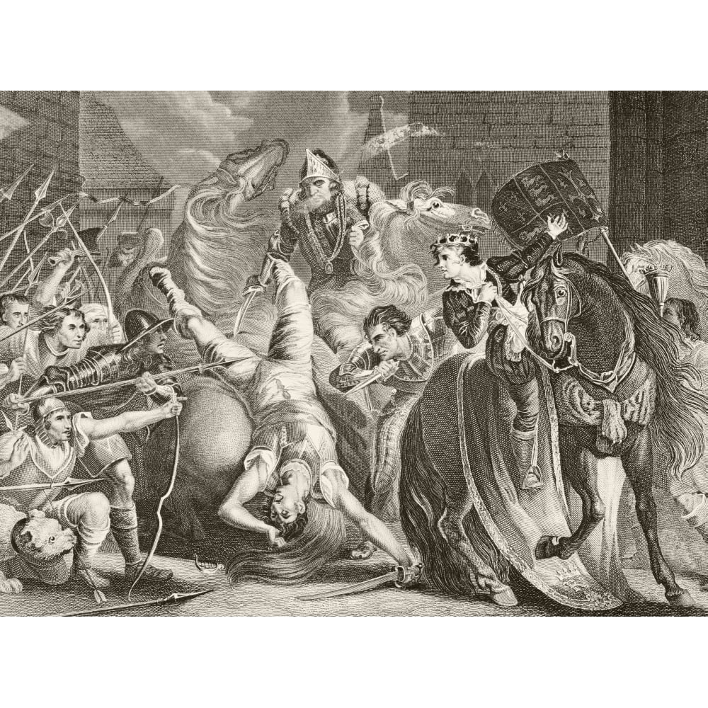 The Death Of Wat Tyler 1381 From The National And Domestic History Of ...