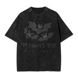 The Deer 99 Nights in The Forest Washed T-Shirt Unisex Short Sleeve ...