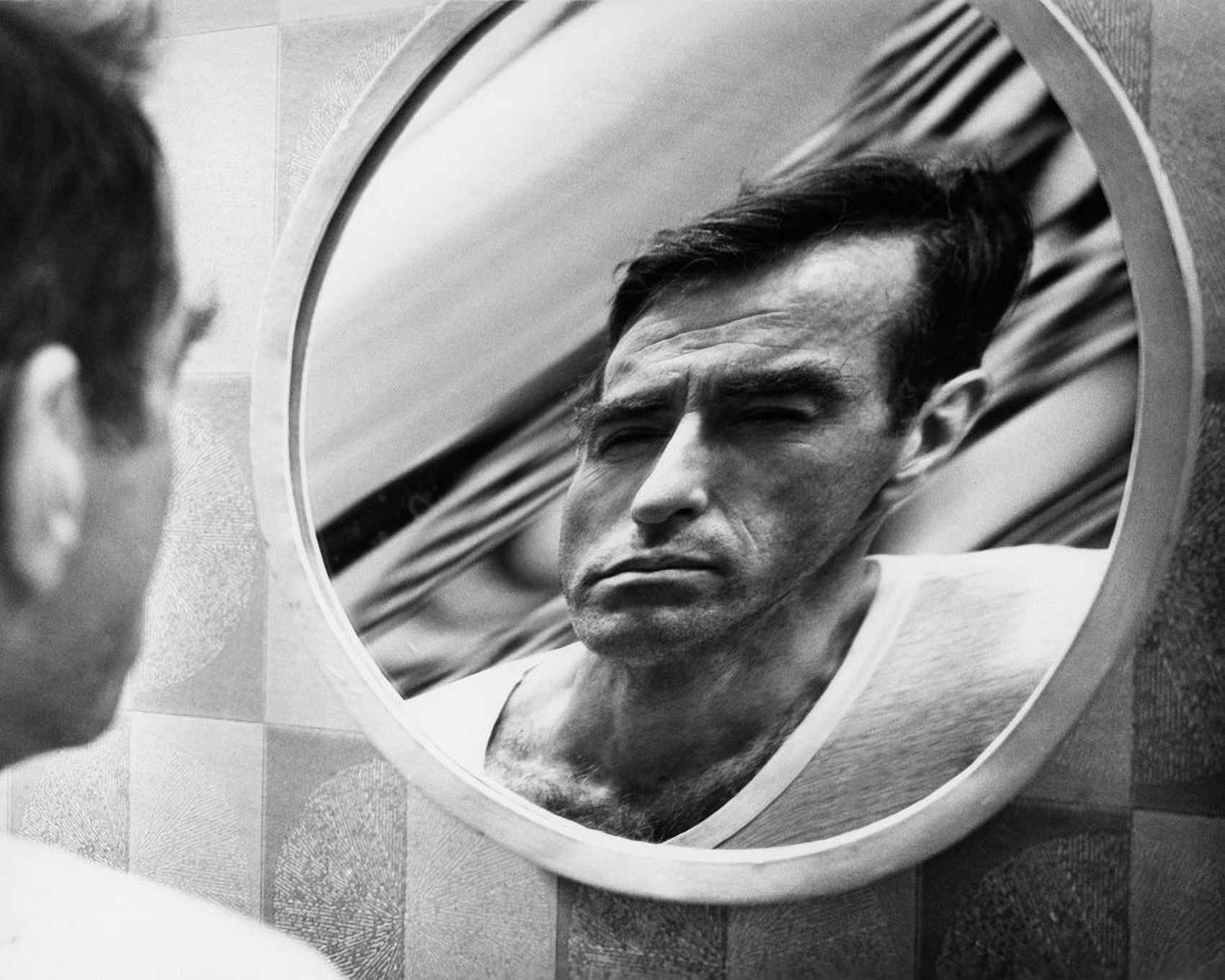 The Defector Montgomery Clift looks at himself in bathroom mirror 24X36 ...