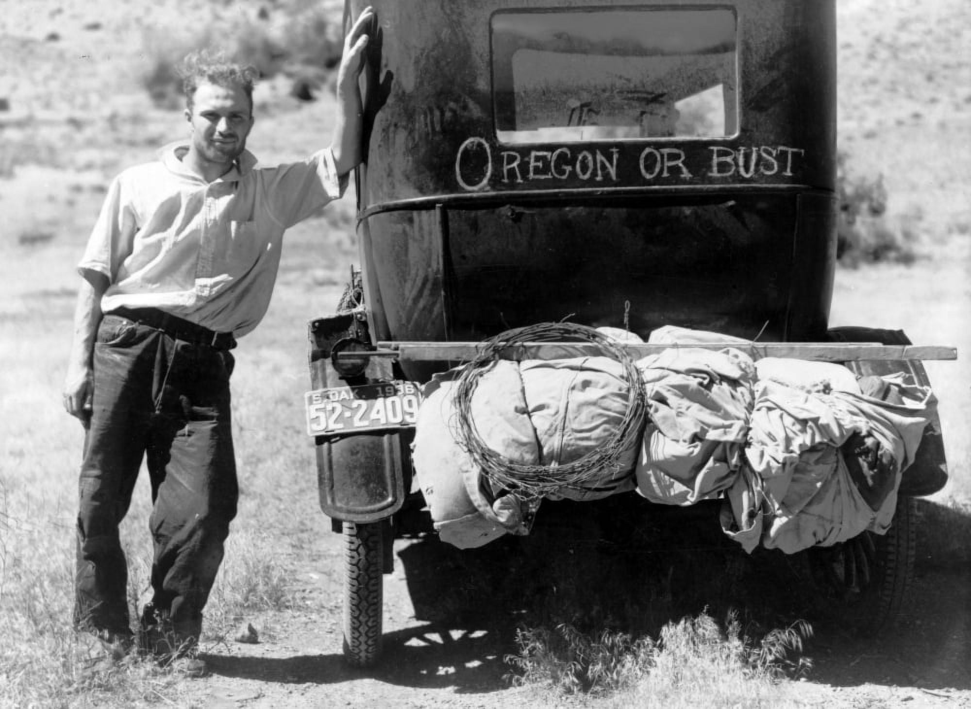 The Depression. Vernon Evans And His Model T Ford History (36 x 24 ...