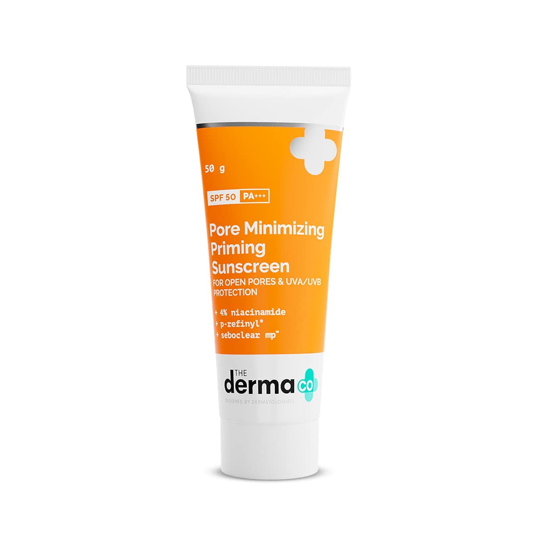The Derma Co Pore Minimizing Priming Sunscreen With Spf 50 & Pa+++ For ...