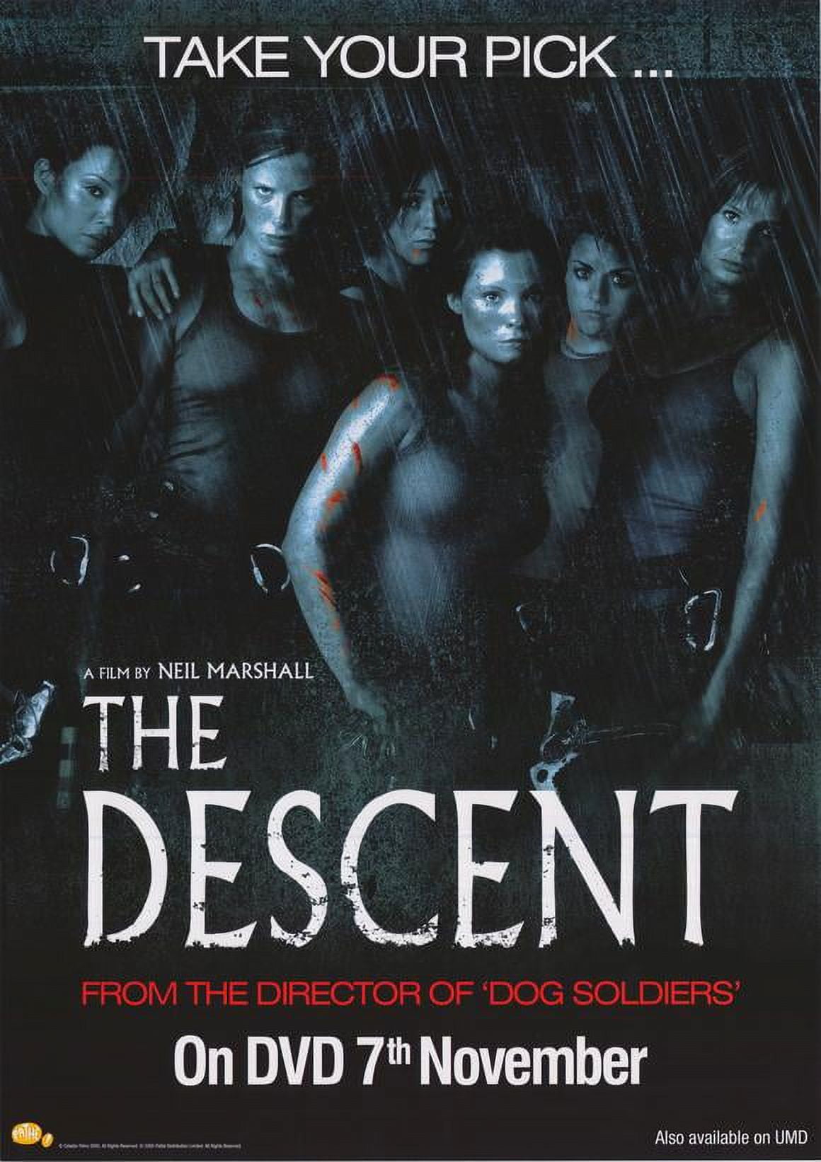 The Descent - movie POSTER (Style B) (11" x 17") (2006) - Walmart.com