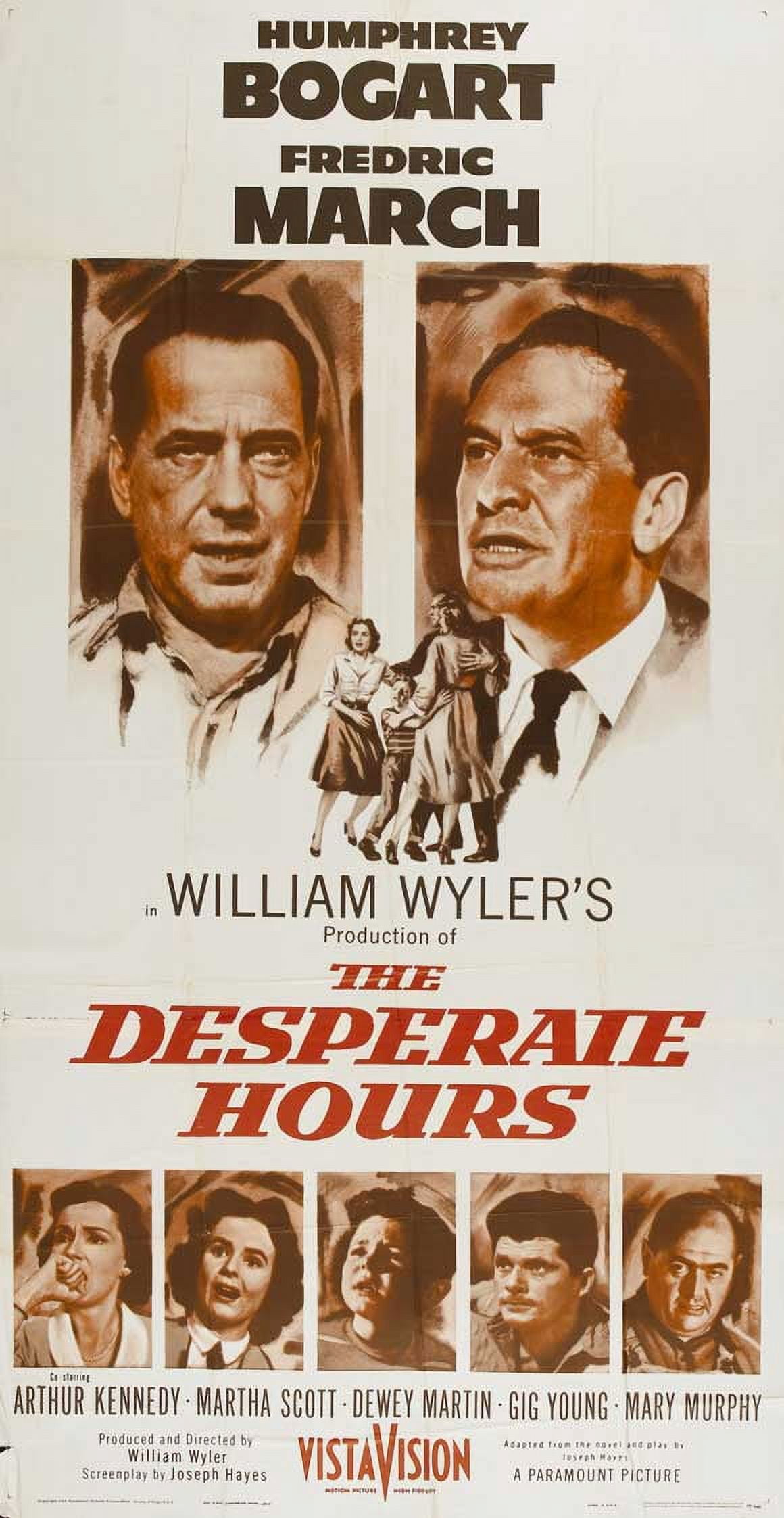 The Desperate Hours - movie POSTER (Style B) (27" x 40") (1955 ...