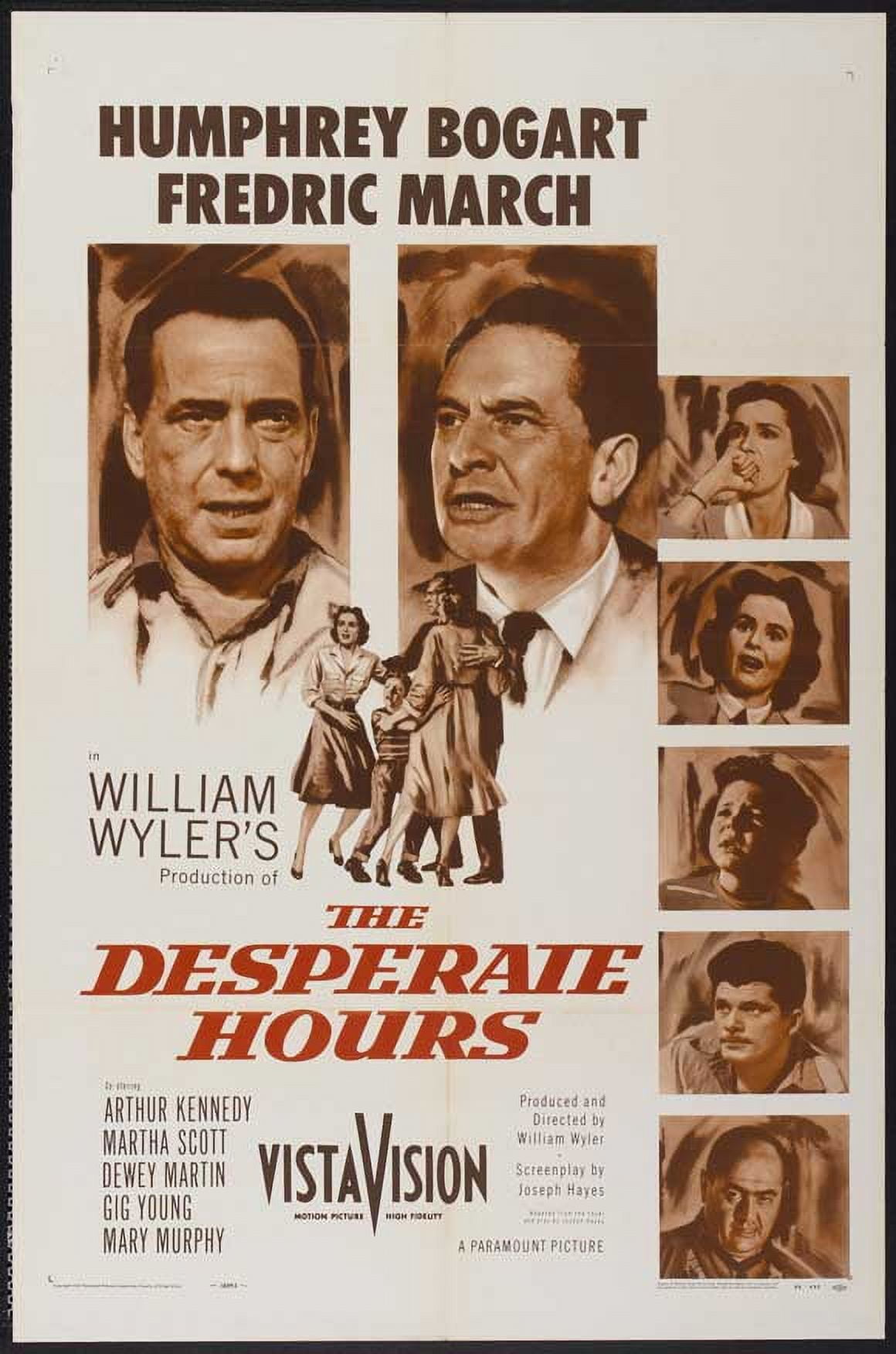 The Desperate Hours - movie POSTER (Style D) (27" x 40") (1955 ...