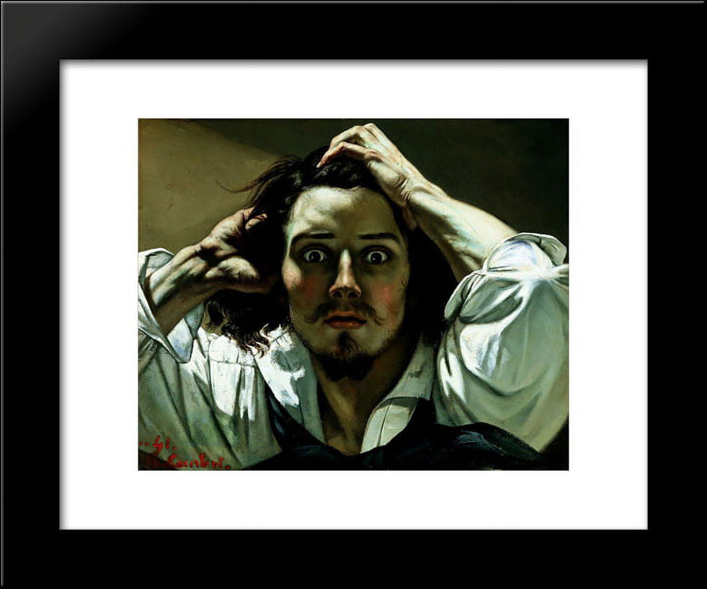 The Desperate Man (Self-Portrait) 20x24 Framed Art Print by Gustave ...