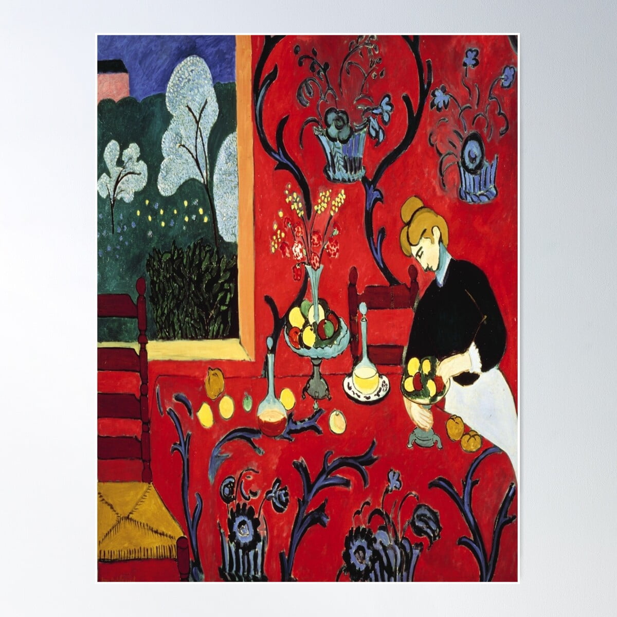 The Dessert: Harmony In Red (The Red Room)-Henri Matisse Poster Wall ...