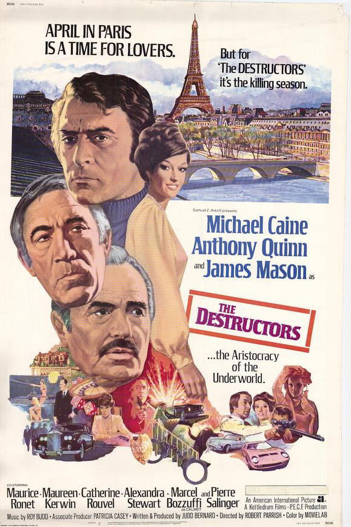 The Destructors - movie POSTER (Style A) (27" x 40") (1974) - Walmart.com