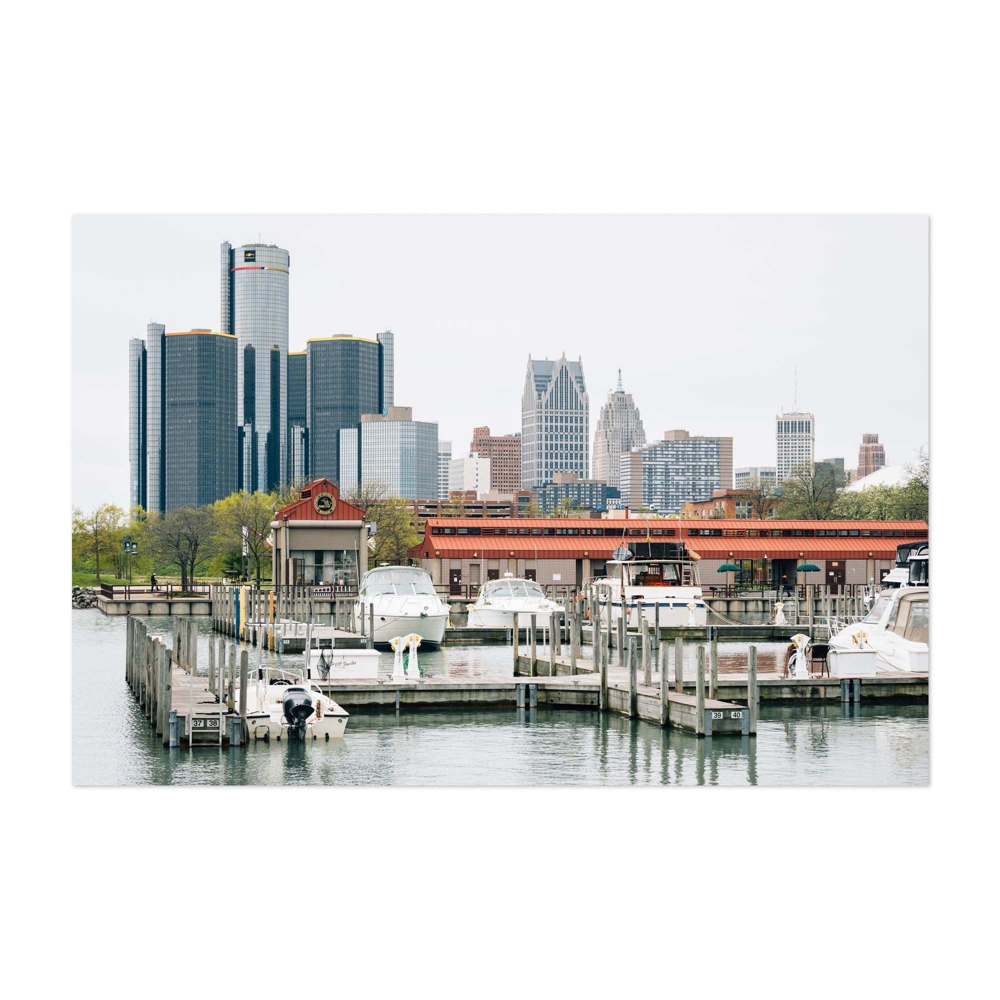The Detroit Skyline - Detroit Michigan Photography Unframed Wall Art ...