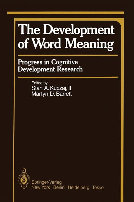 The Development of Word Meaning (Paperback) - Walmart.com