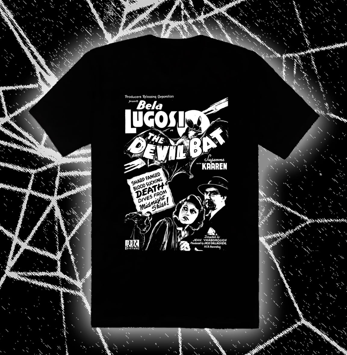 The Devil Bat - 1940 Midnight Death T-Shirt Bela Lugosi Horror Cult ...