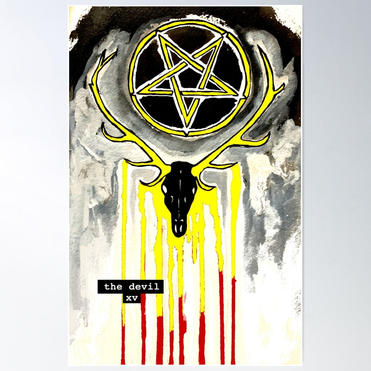 The Devil (Matrota Tarot) Poster Wall Art, Modern Wall Decor For Living ...