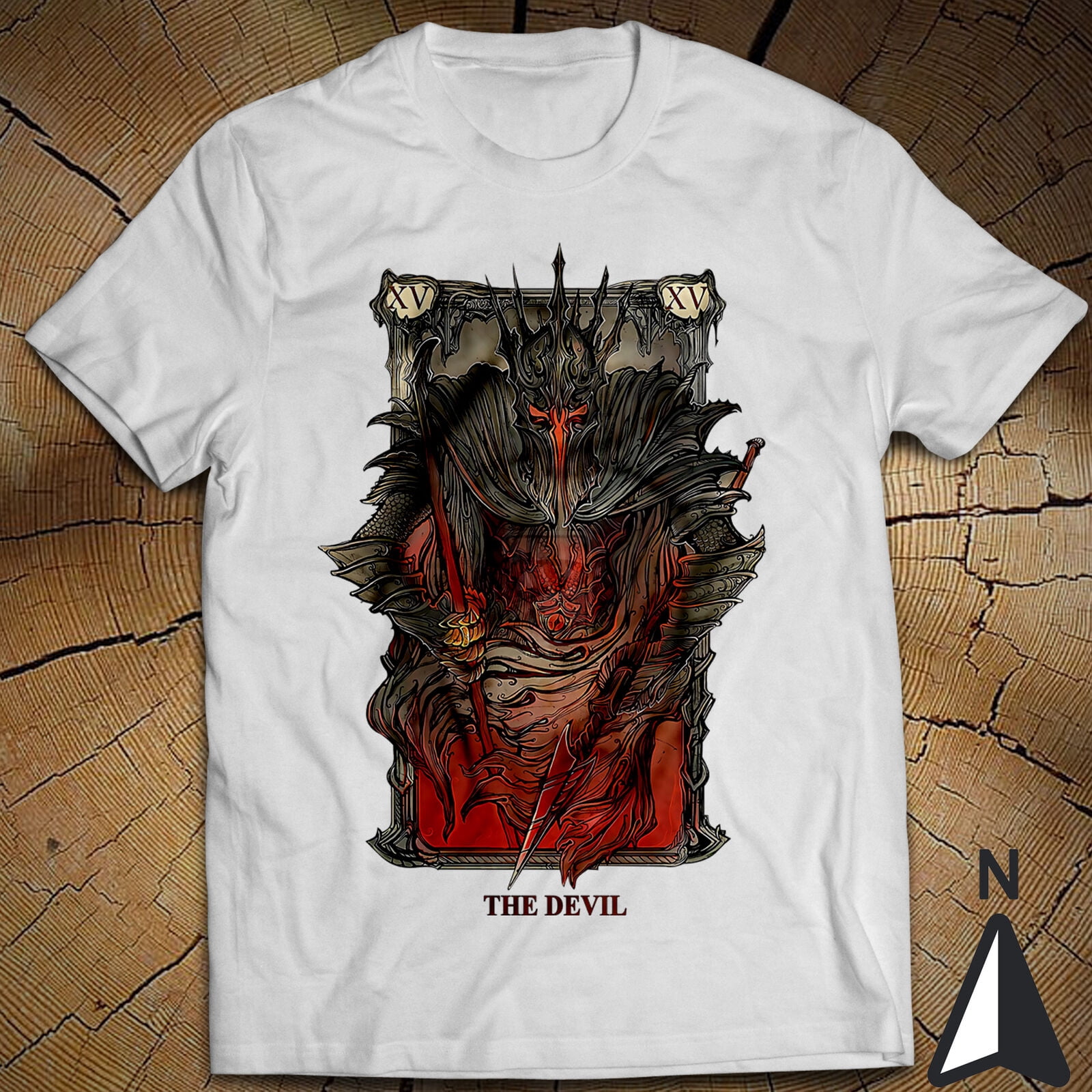 The Devil Tarot T-Shirt The Lord of the Rings Elijah Wood Ian McKellen ...