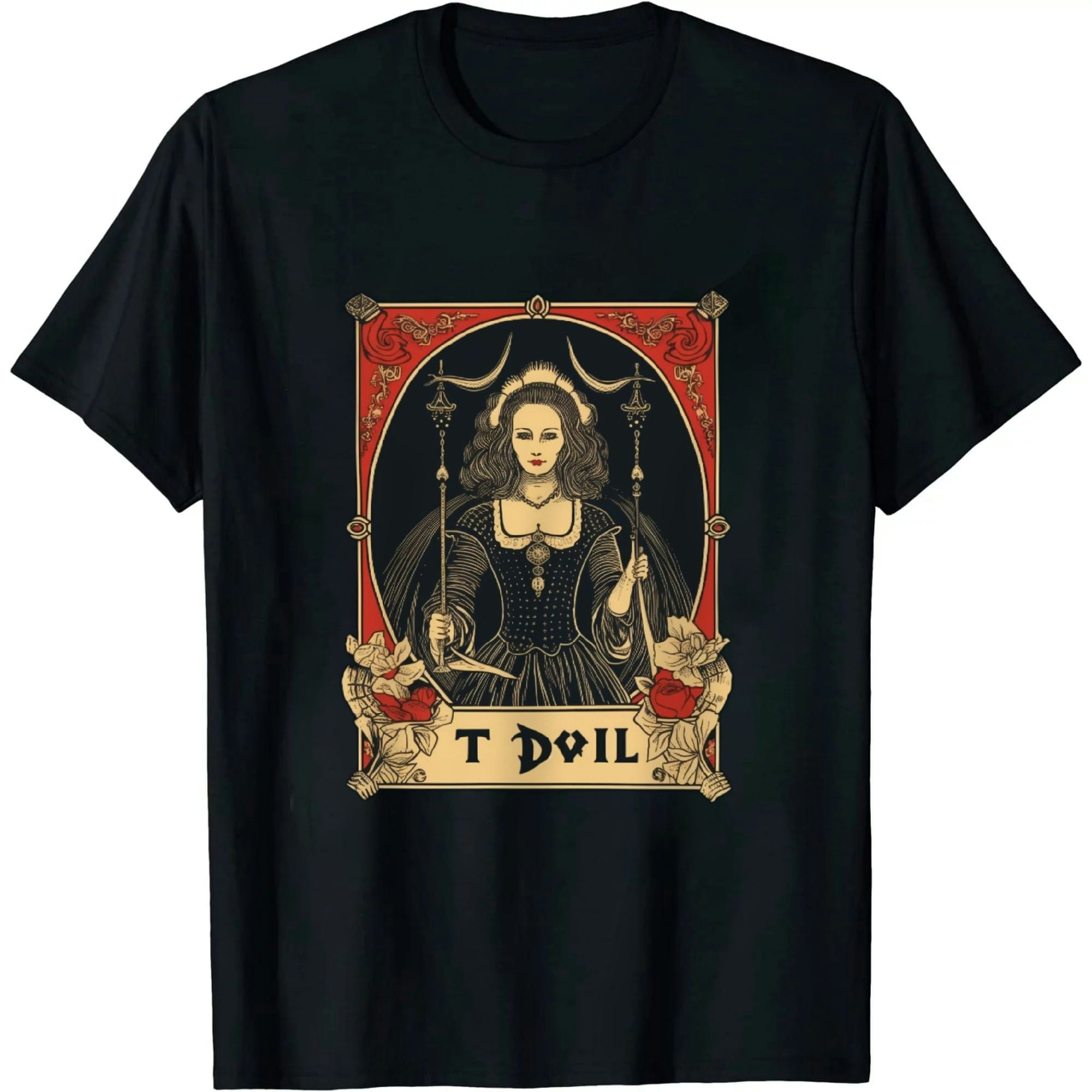 The Devil - XV Tarot Card T-Shirt - Walmart.com
