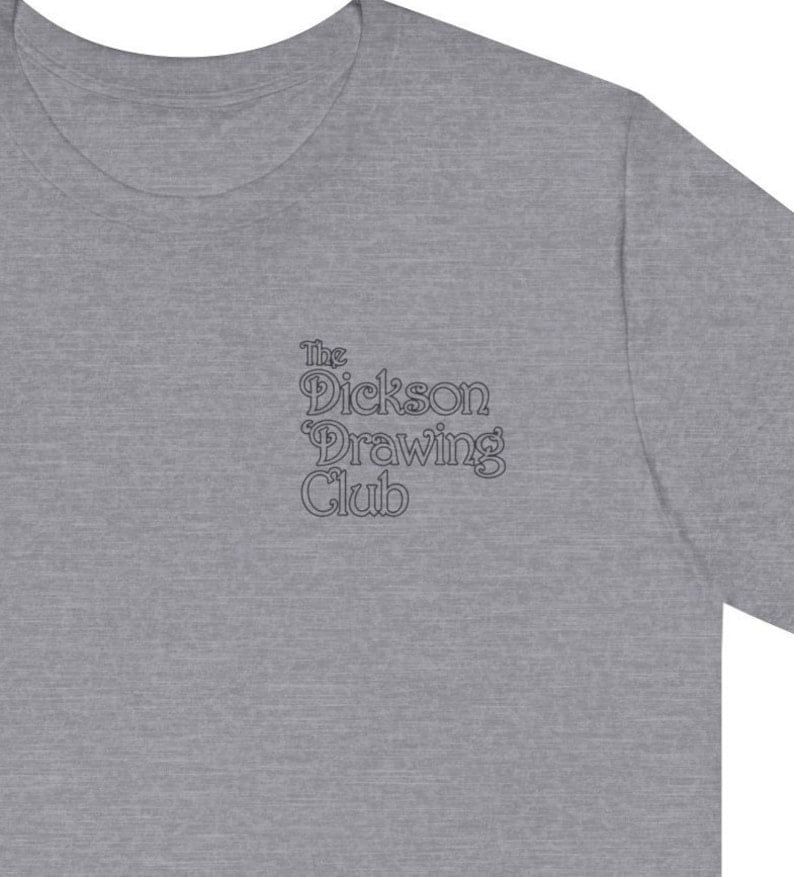 The Dickson Drawing Club Tee - Crest and Full Back, Unisex Jersey Short ...