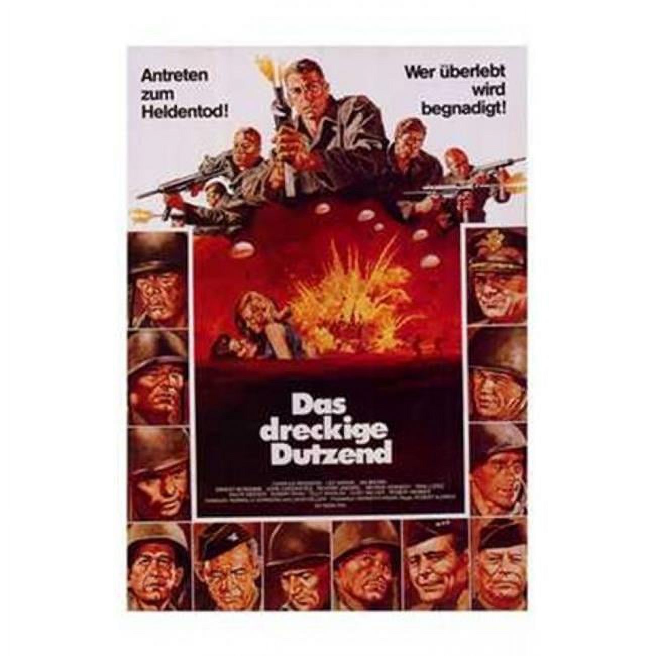 The Dirty Dozen Movie Poster - 11 x 17 in. - Walmart.com