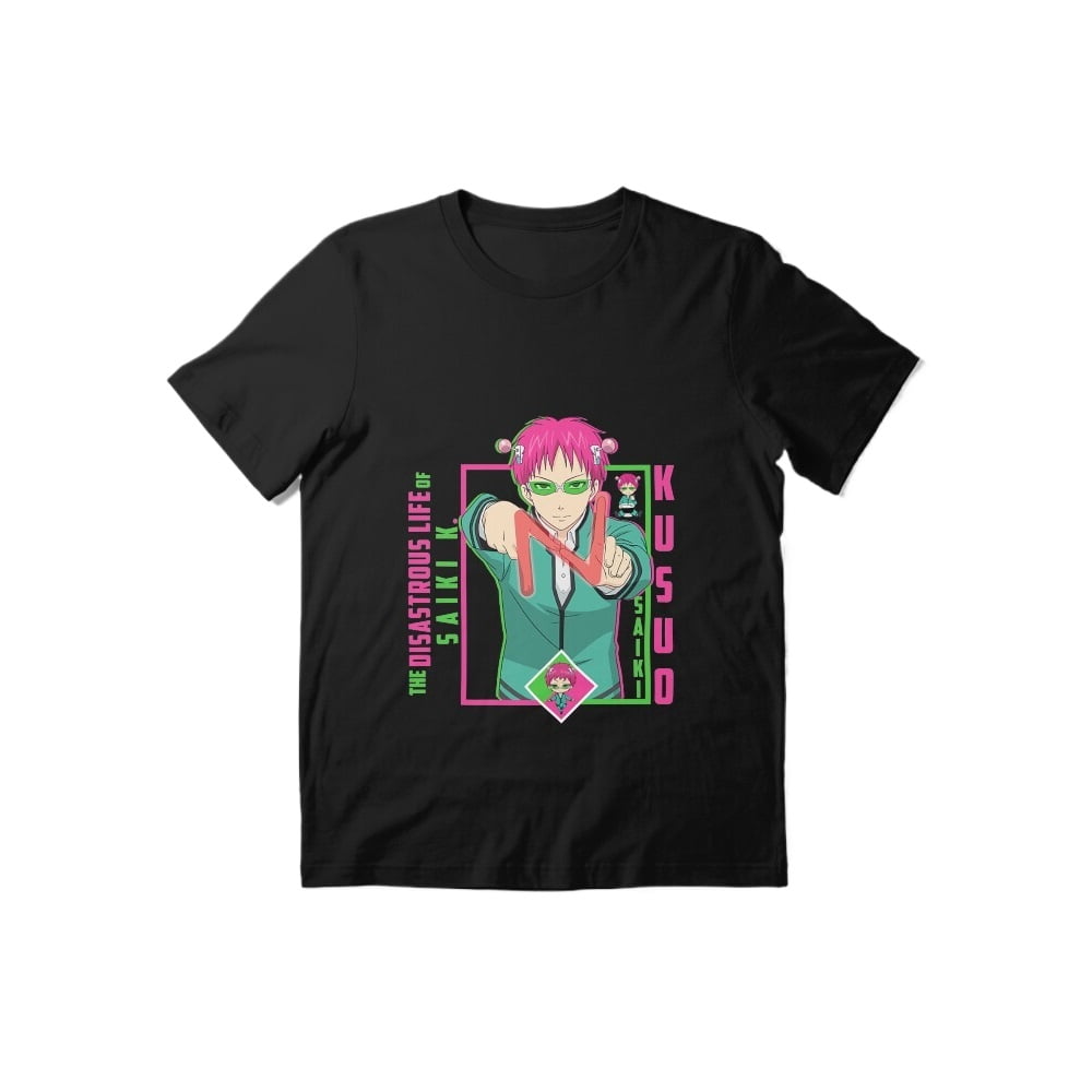The Disastrous Life Of Saiki K Merch T-Shirts Summer Unisex Short ...