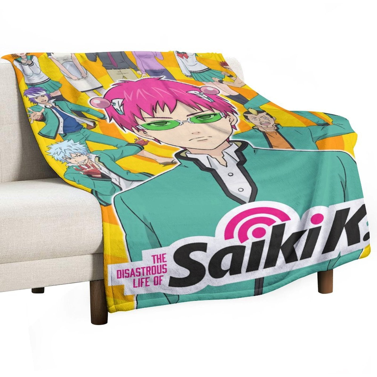 The Disastrous Life of Saiki K Anime Flannel Blanket 32x48inch(80x120cm ...