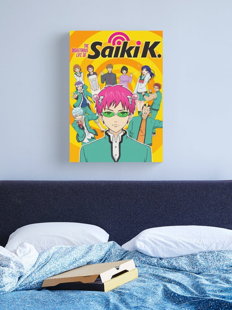The Disastrous Life of Saiki K. Poster Designs Canvas Print Canvas Art Poster With Frame for ...