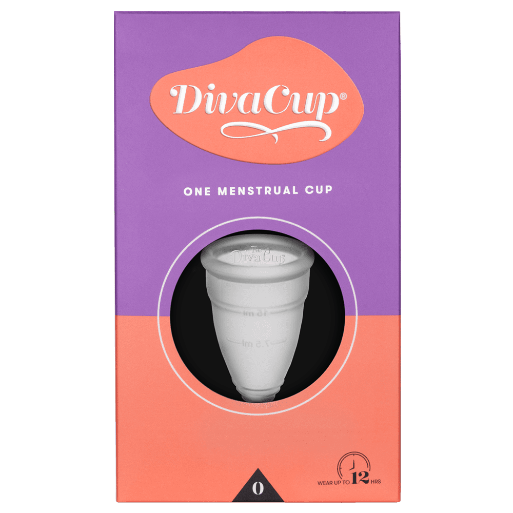 Diva Cup Model 0, Menstrual Silicone Cup for Feminine Period Care ...