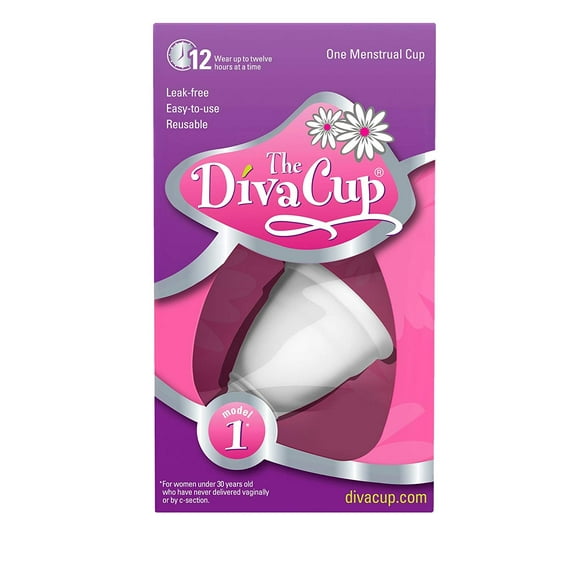 Diva Cup Model #1 Menstrual Cup, Hypoallergenic, Leak Protection, Reusable, Environmentally ...