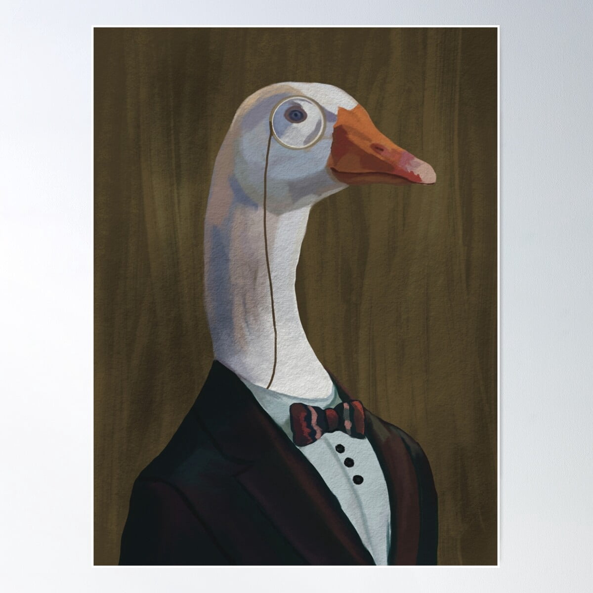 The Doctor Of Consciousness, Goose Anthropomorphic Artwork Poster Wall ...