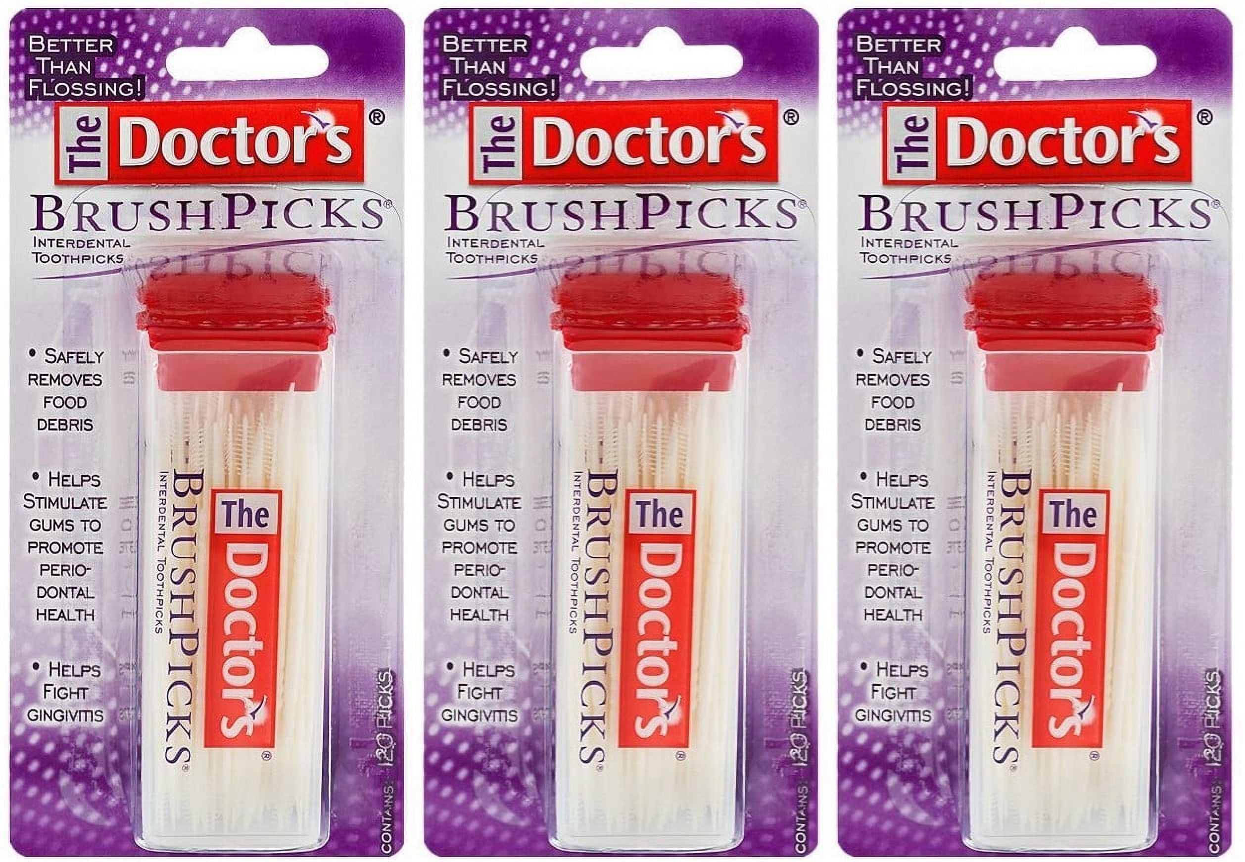 The Doctor's Brush Picks Interdental, Gum Cleaning, Helps Fight ...
