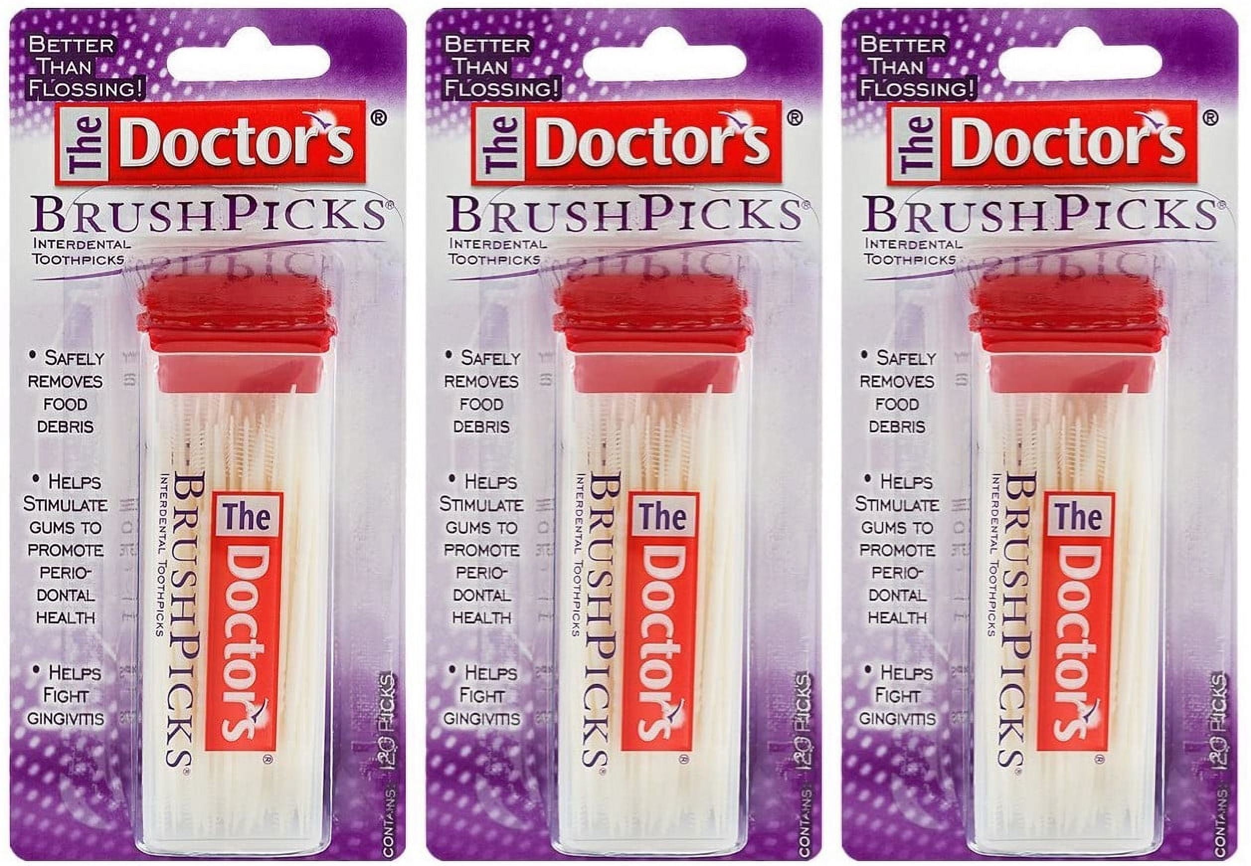 The Doctor's Gum Dental Brush Picks, Bristle Oral Care, Fights ...