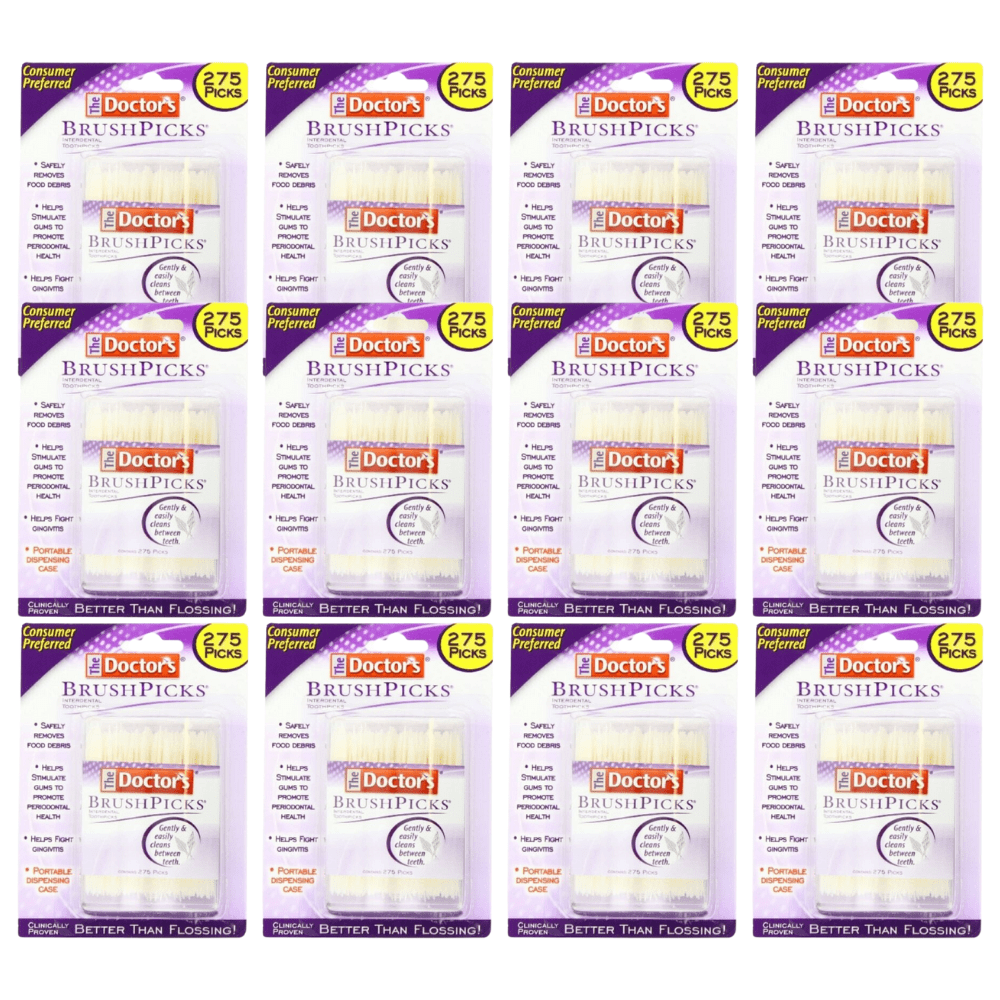 The Doctor's BrushPicks, 275 CT, Pack of 12 - Promotes Dental Health ...