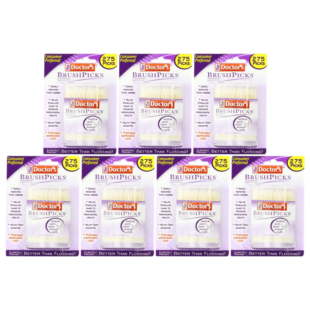 The Doctor's BrushPicks Interdental Toothpicks, 275 CT (Pack - 7 ...