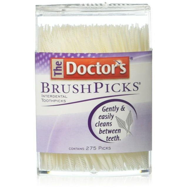 The Doctor's BrushPicks Interdental Toothpicks, 275 Pieces per Pack (1 ...