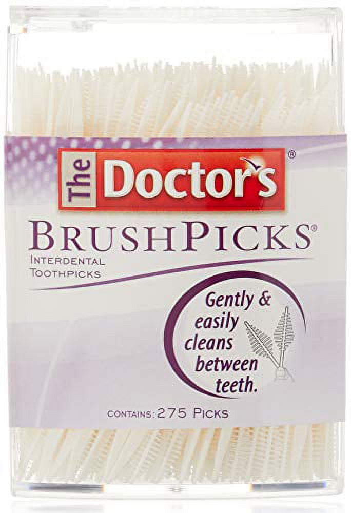 The Doctor's BrushPicks Interdental Toothpicks, Helps Fight Gingivitis ...