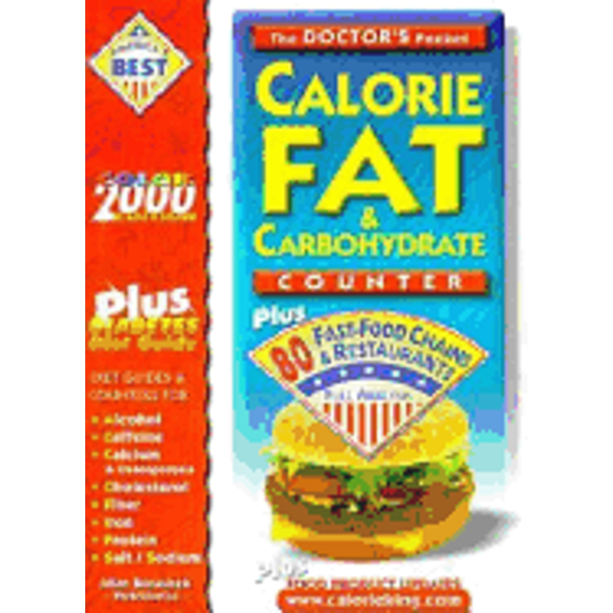 Pre-Owned The Doctors Pocket Calorie Fat Carbohydrate Counter: Plus 80 ...