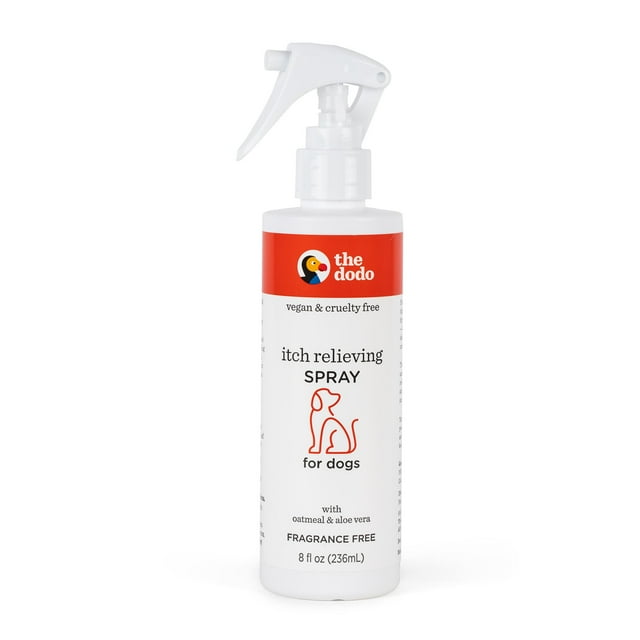 The Dodo Itch Relieving Spray for Dogs, Fragrance Free with Oatmeal and ...